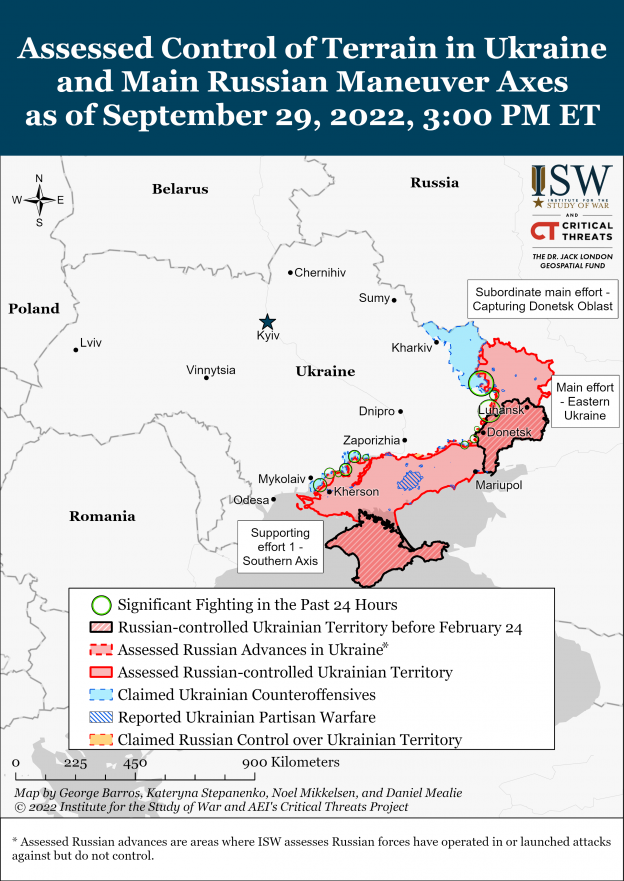 Ukrainian Territorial Gains in September | Econbrowser